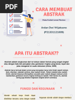 MAKALAH Abstrak Karya Ilmiah | PDF