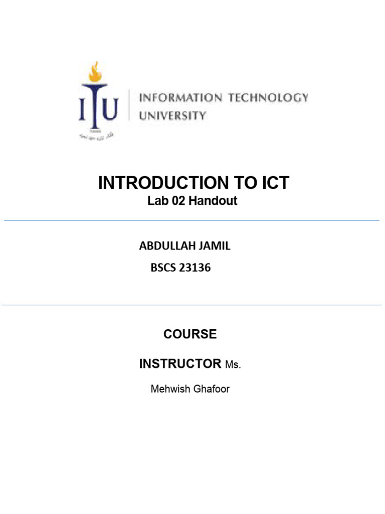 Abdullah Jamil BSCS23136 | PDF