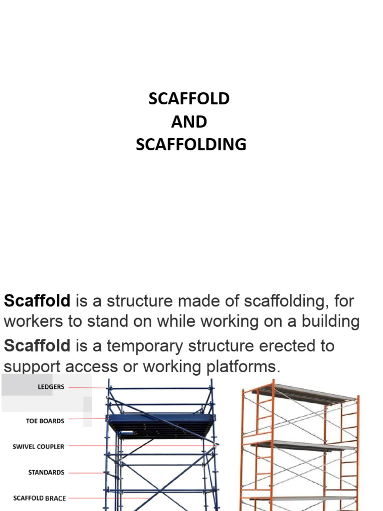 Scaffold and Scaffolding | PDF | Scaffolding | Occupational Safety And ...