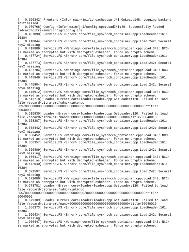 Citra Log | PDF | Encryption | System Software