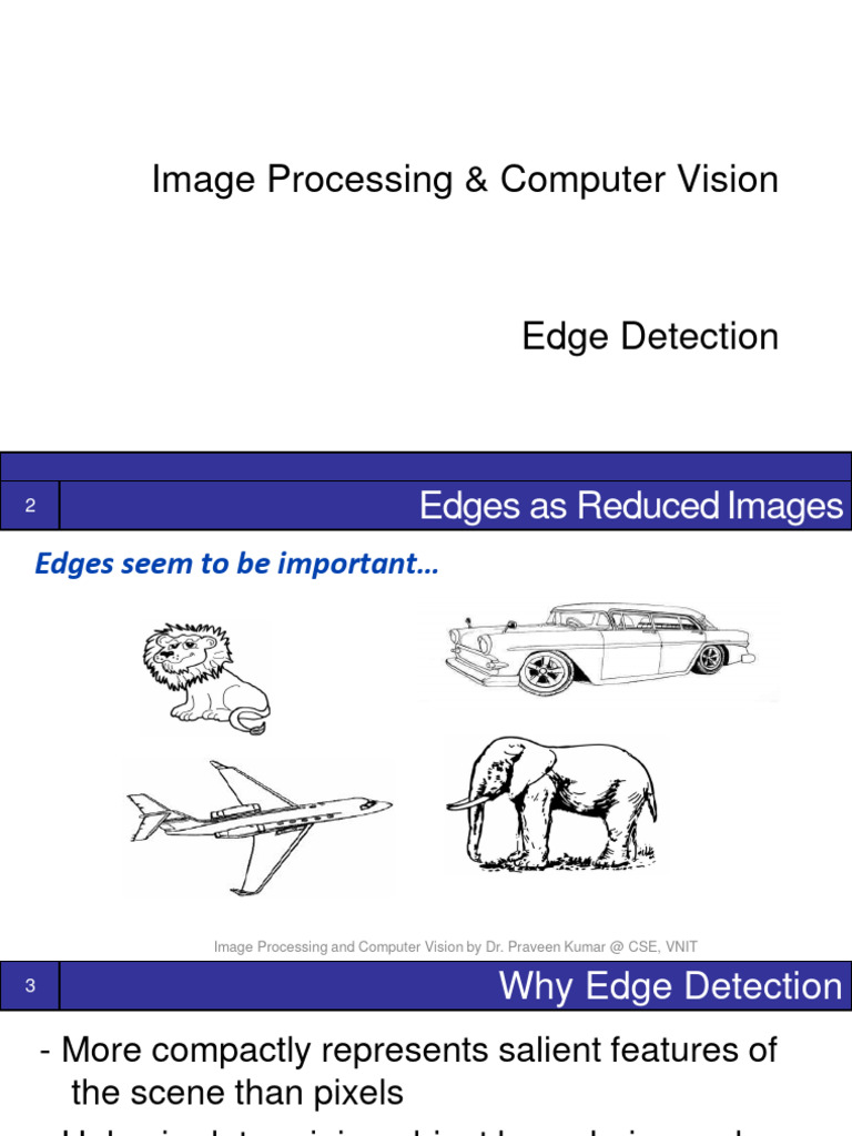 06 Edge Detection Pdf Computational Science Recording