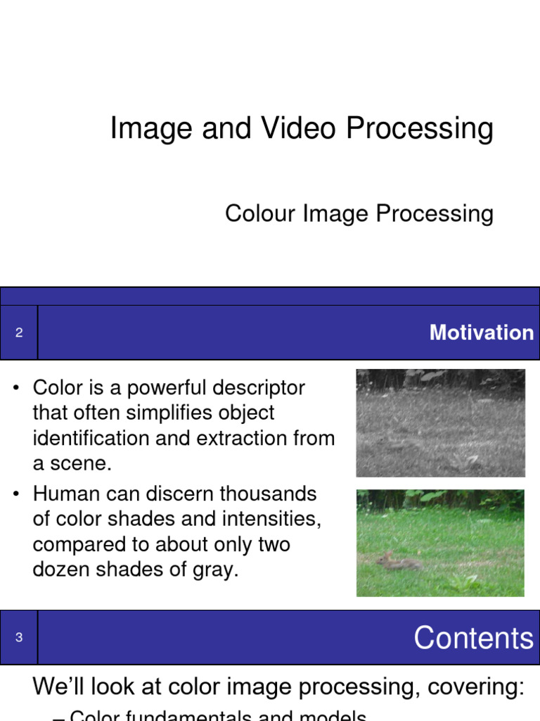 08-ColorImageProcessing | PDF | Color | Rgb Color Model
