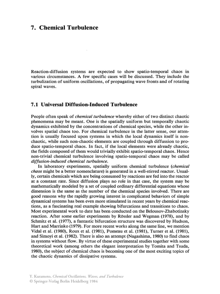 Chemical Turbulence Chapter | PDF | Chaos Theory | Turbulence