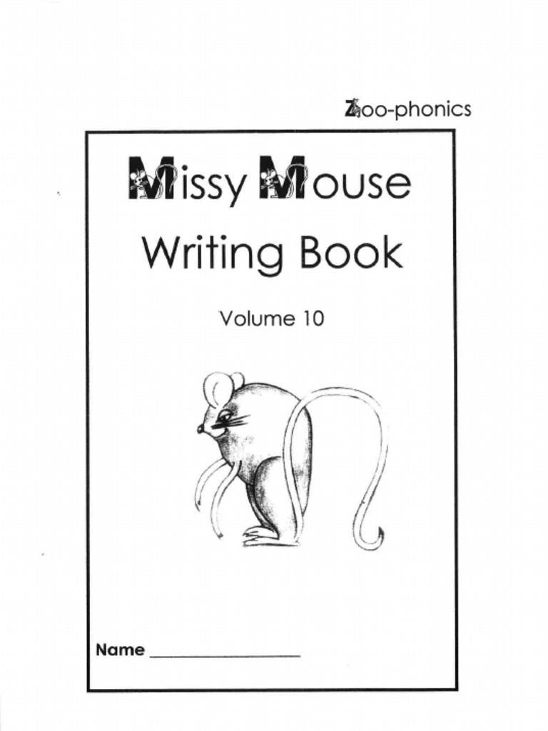 Writing Book 10 Zoo Phonics | PDF