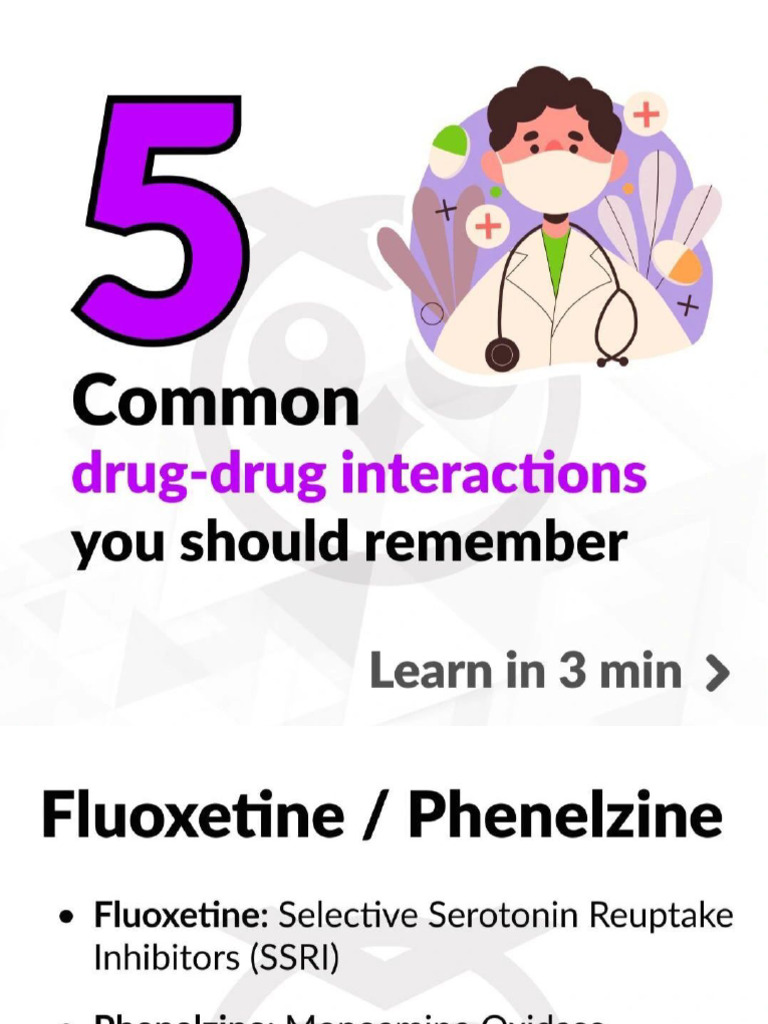 5 Common Drug Drug Interaction | PDF