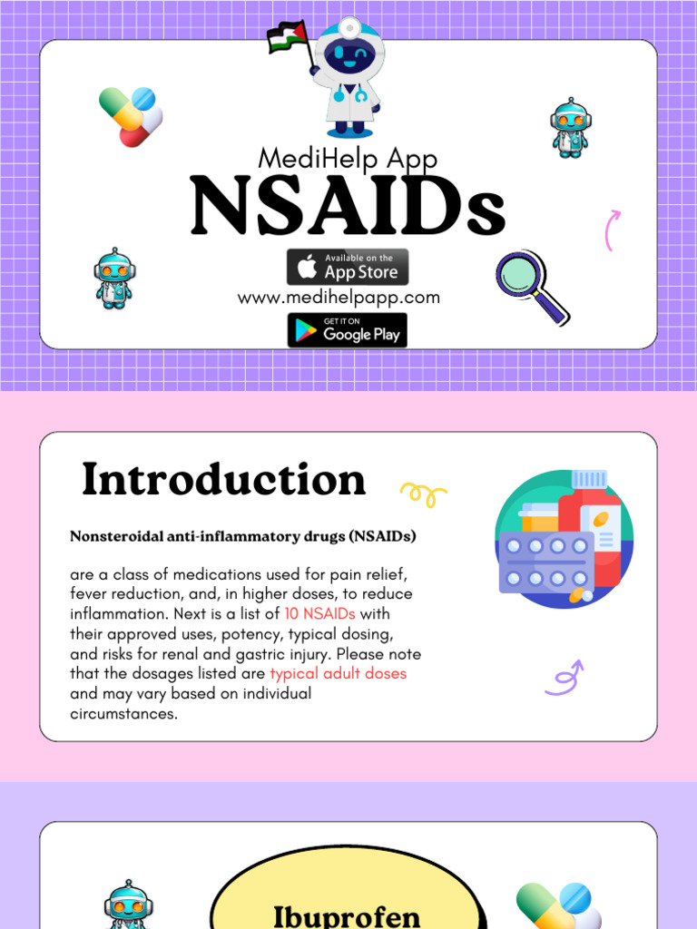 NSAIDs A Quick Guide | PDF | Nonsteroidal Anti Inflammatory Drug ...