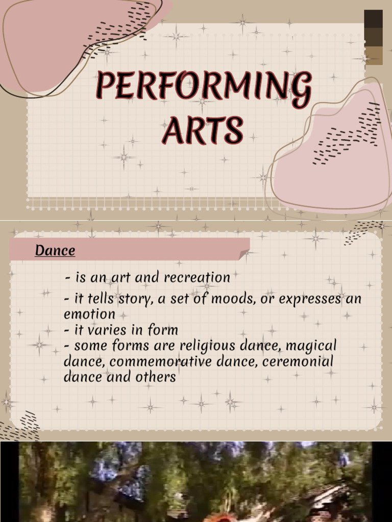 Art App - Performing Arts | PDF | Dances | Entertainment