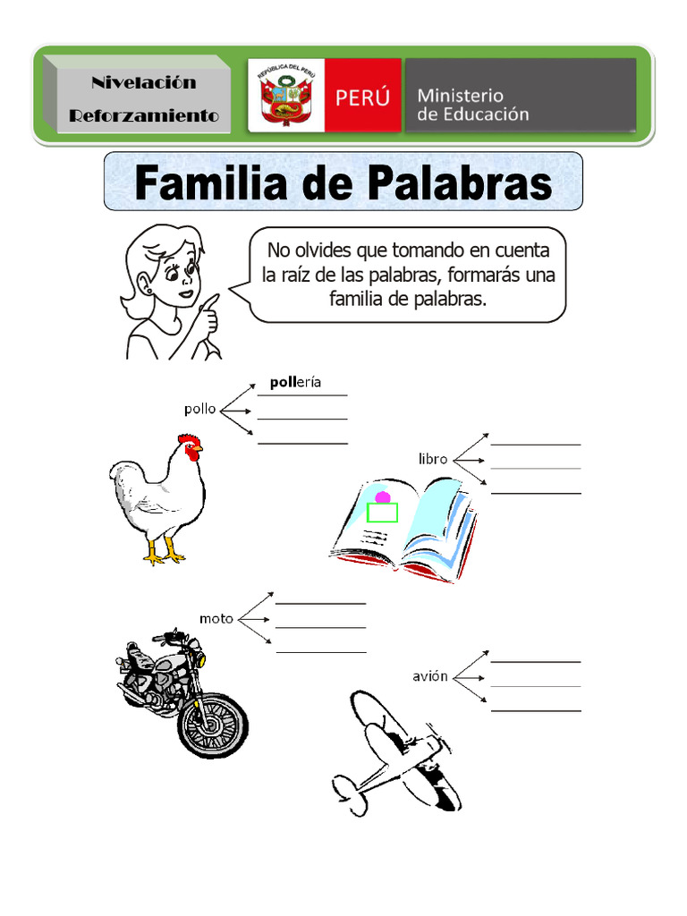 Familia de Palabras 2 Primaria | PDF