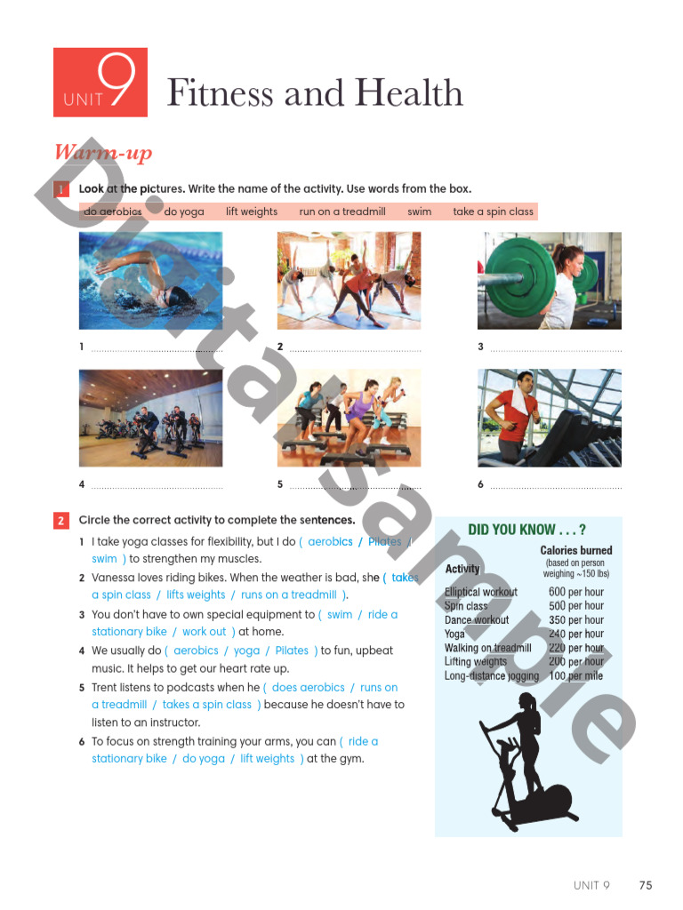 Connectivity L1 U9 - Workbook Sample | PDF | Determinants Of Health | Management Of Obesity