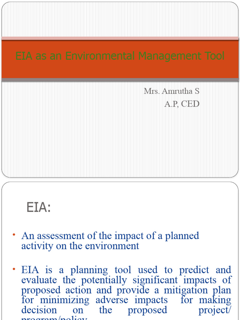 EIA-Module 1 | PDF | Environmental Impact Assessment | Air Pollution