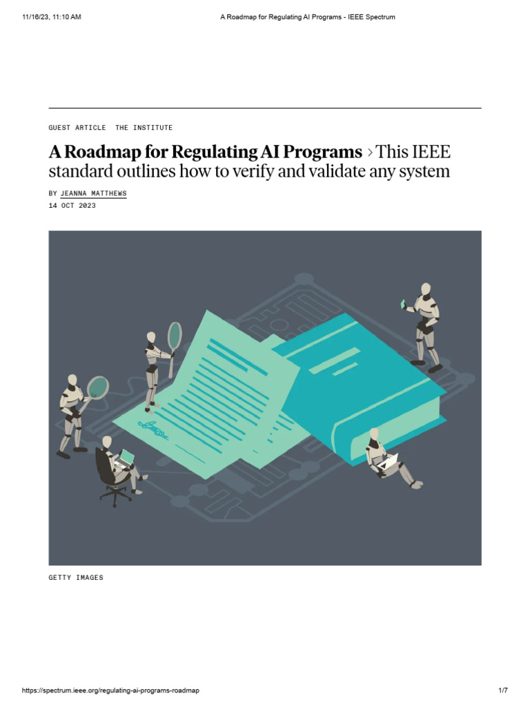 A Roadmap For Regulating AI Programs - IEEE Spectrum | PDF | Risk ...