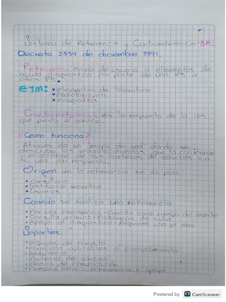 Referencia y Contrarreferencia. | PDF