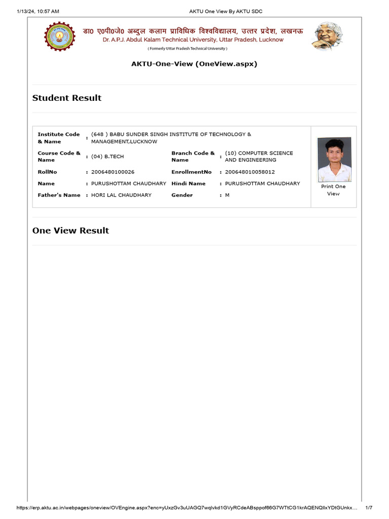 Aktu One View by Aktu SDC - pdf2006480100026 | PDF | Engineering ...