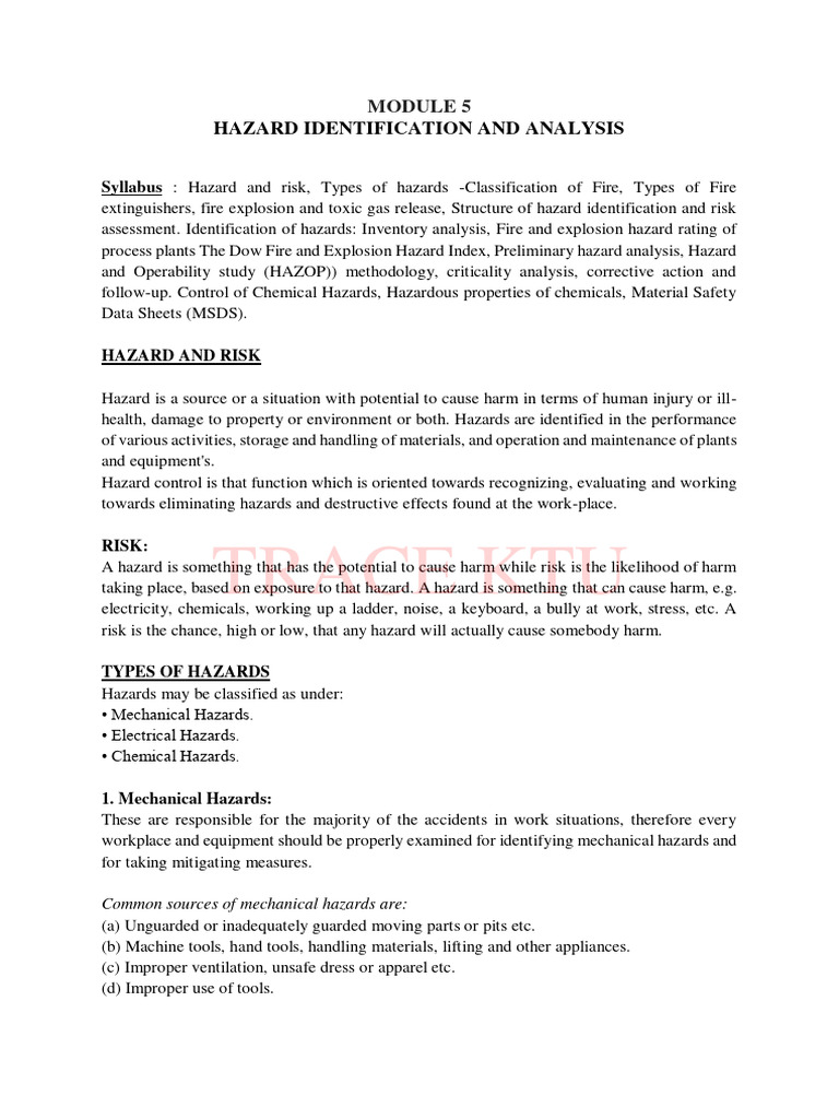 ISE Module 5 | PDF | Risk | Hazards