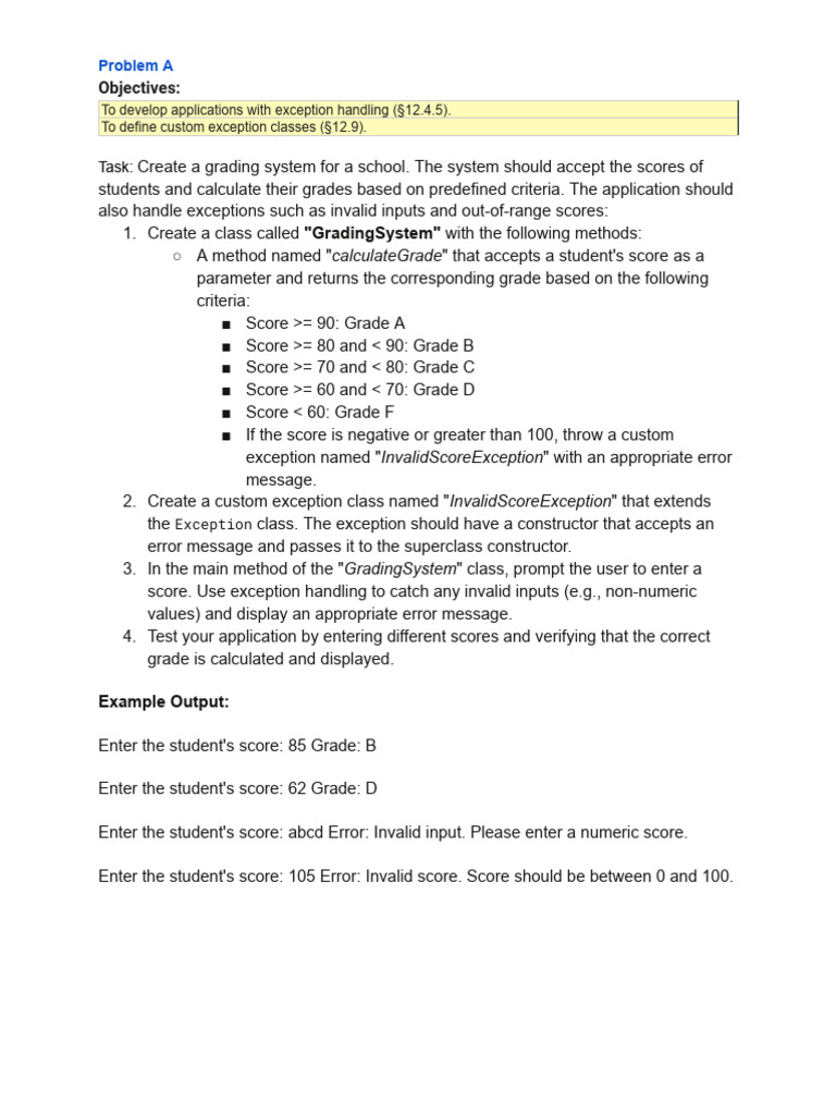 Objectives:: Task | PDF | Computing | Computer Programming