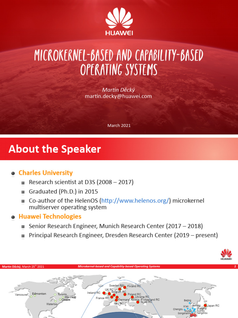 Martin Decky Microkernels Capabilities | PDF | Kernel (Operating System) | Operating System