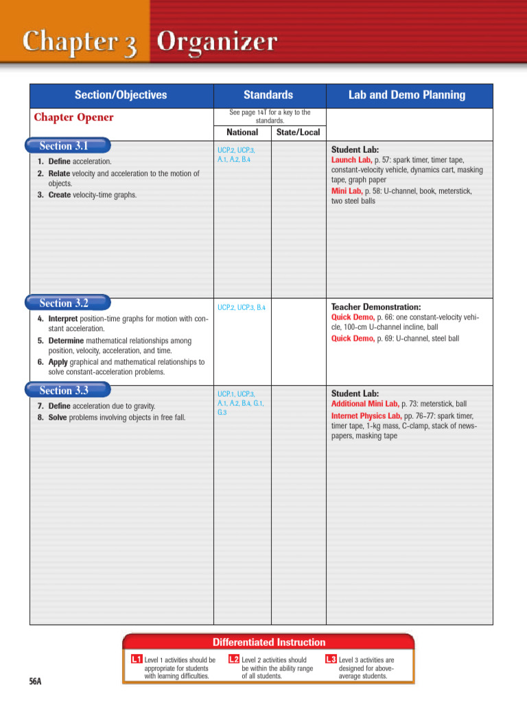 Chapter 3 Accelerated Motion | PDF | Velocity | Acceleration