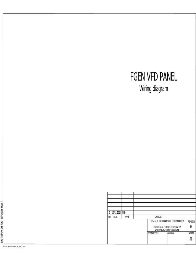 Wiring Diagram of VFD Panel - Jo.23-233 - Fgen | PDF | Computer ...