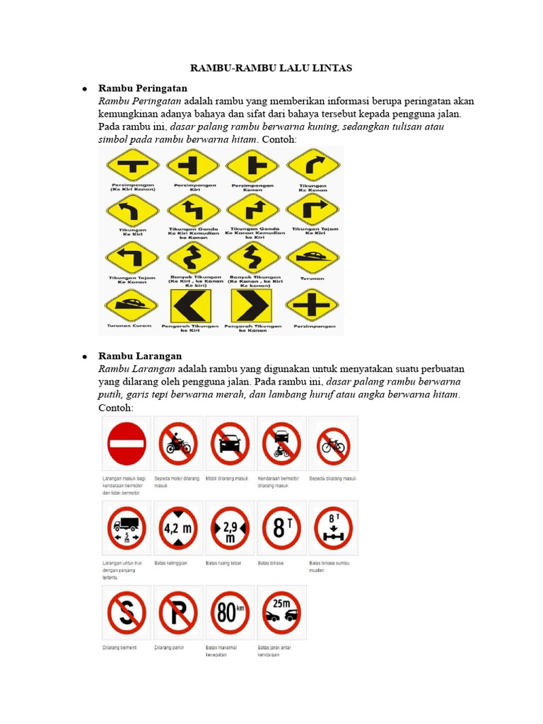 Rambu-Rambu Lalu Lintas | PDF | Puisi