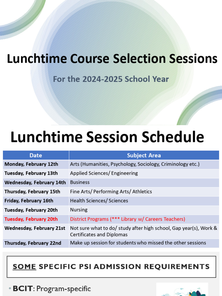 Lunchtime Sessions 2023-2024 1 | PDF | Science | University And College Admission