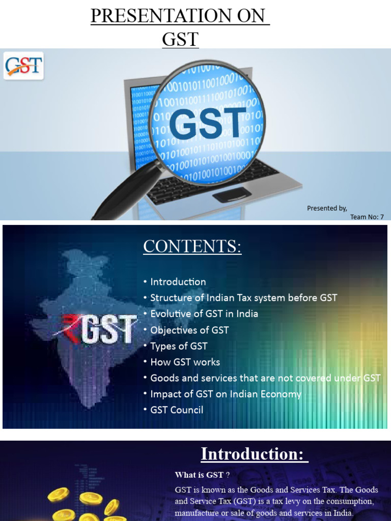 Presentation On GST 2 | PDF | Taxes | Public Finance