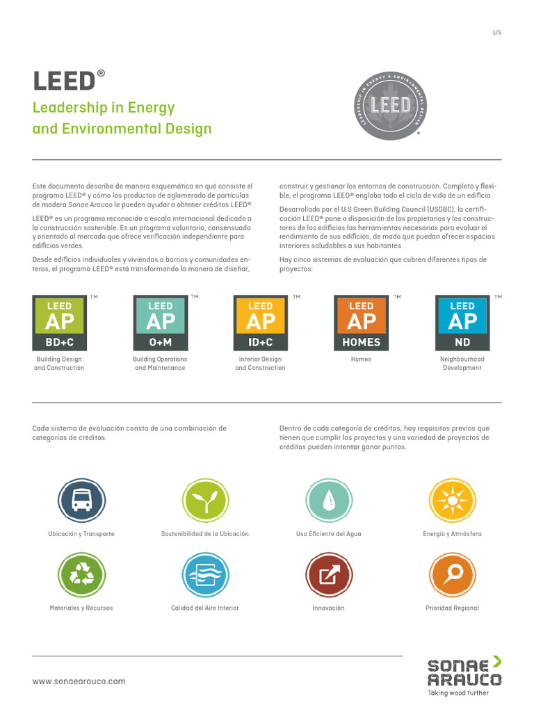 Informacion para Obtener La Certificacion LEED | PDF | Naturaleza | Entorno natural