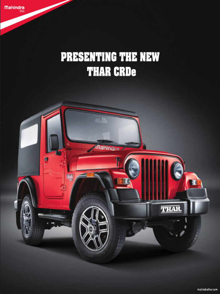 Mahindra Thar CRDe | PDF