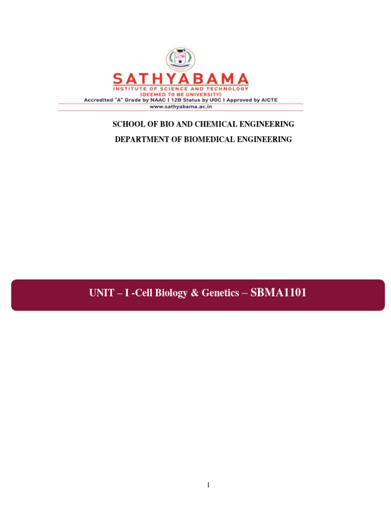 Cell and Genetics Notes | PDF | Mitochondrion | Endoplasmic Reticulum