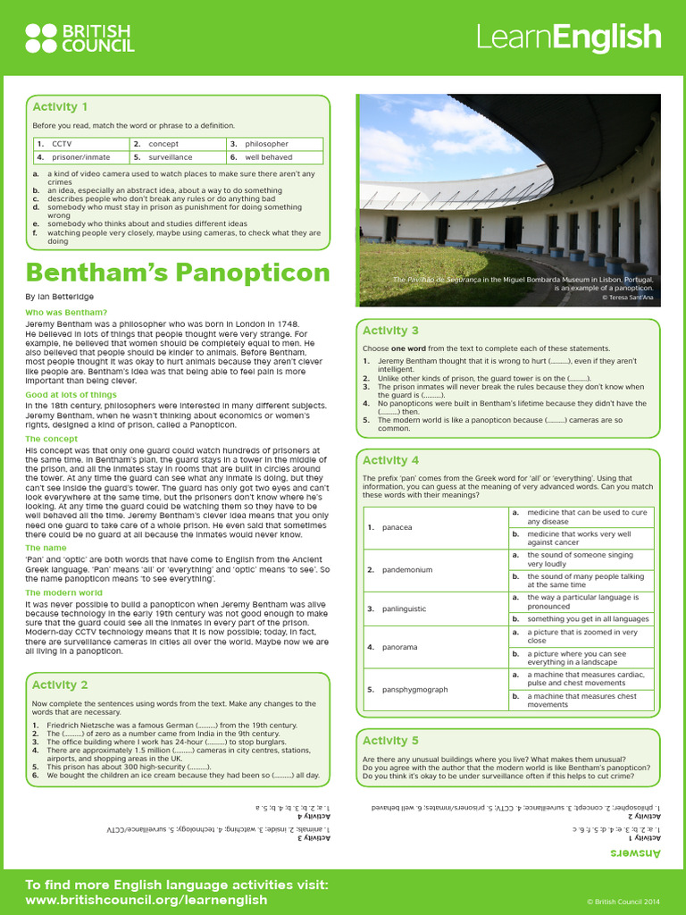 03 Benthams Panopticon | PDF | Prison