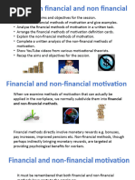 Financial Methods of Motivation | PDF | Salary | Employment