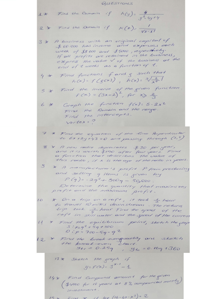 Some Exercises 2 | PDF