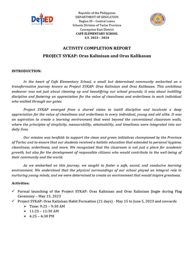 Acr Project Sykap | PDF | Community