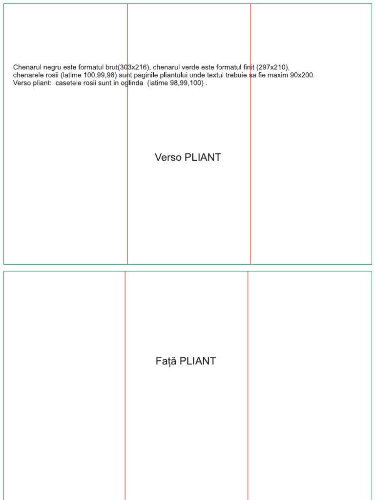 Template Pliant DL A4 Pliat in 3 Tipografia Ecran Brasov | PDF