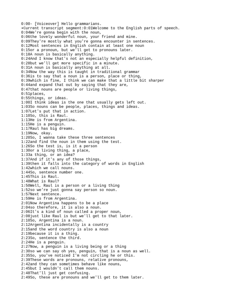 Introduction To Nouns | PDF | Noun | Pronoun
