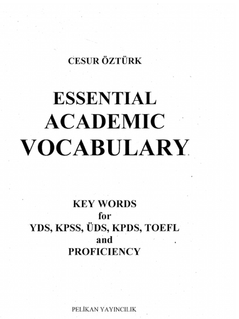 Essential Vocabulary | PDF