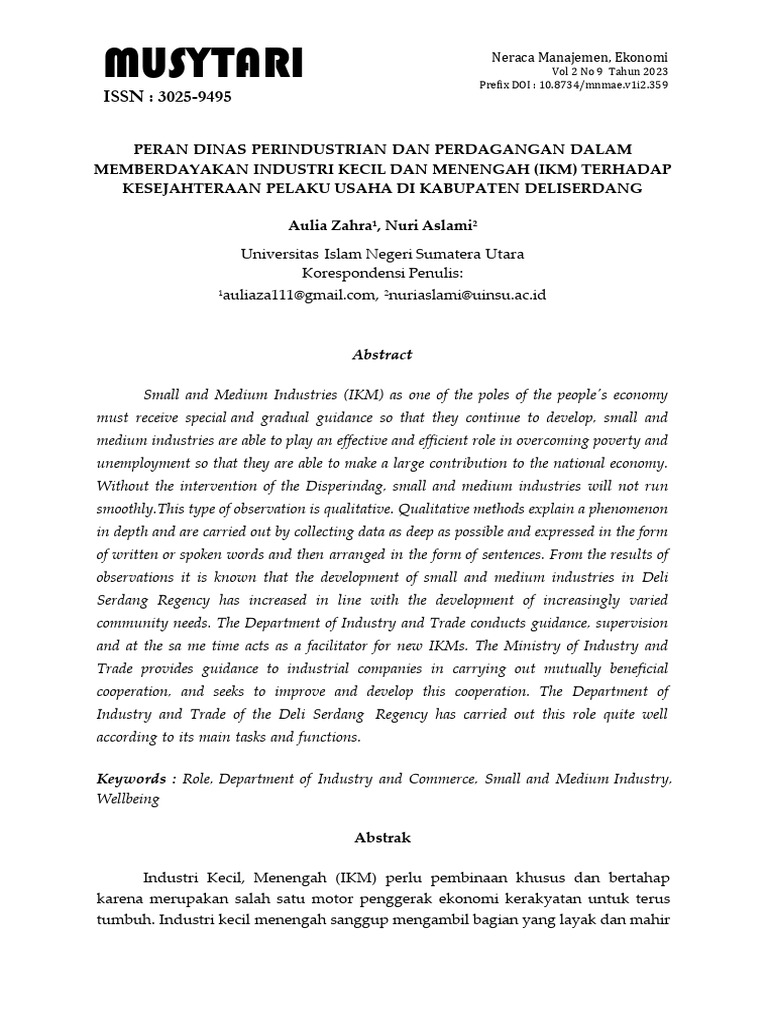 Jurnal Aulia Musytari | PDF
