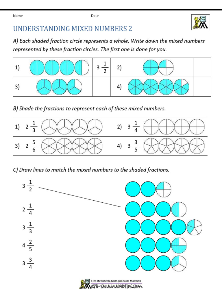 Understanding Mixed Numbers 2 | PDF