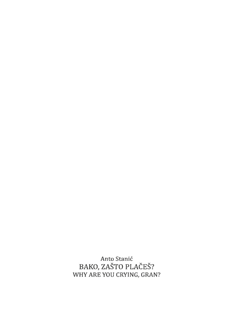 Bako, Zasto Places - Anto Stanic | PDF