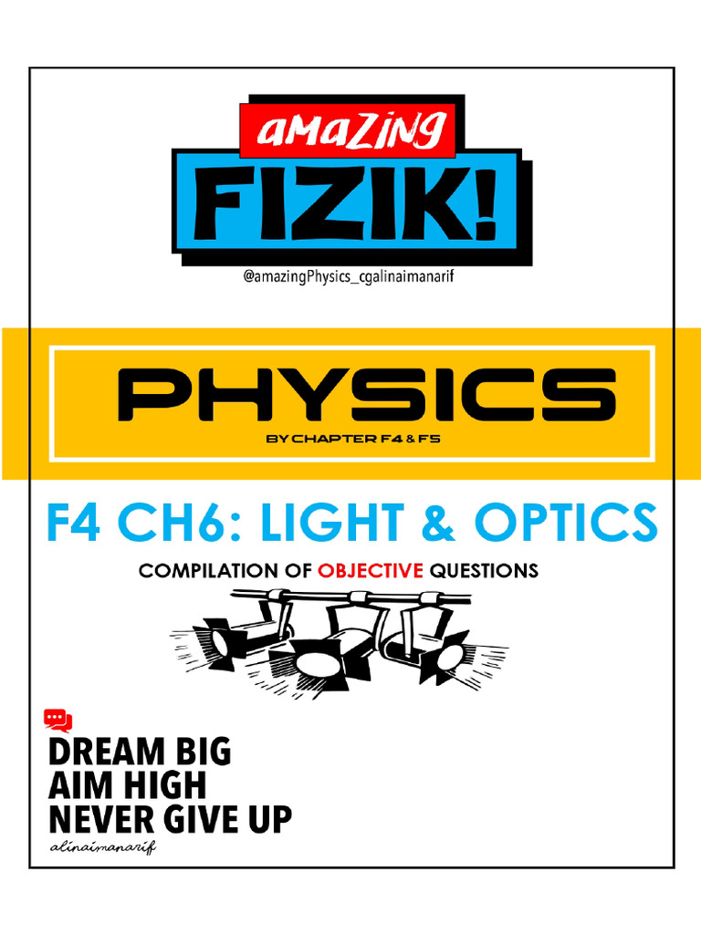 f4 Ch6 Light & Optic (Answer) | PDF