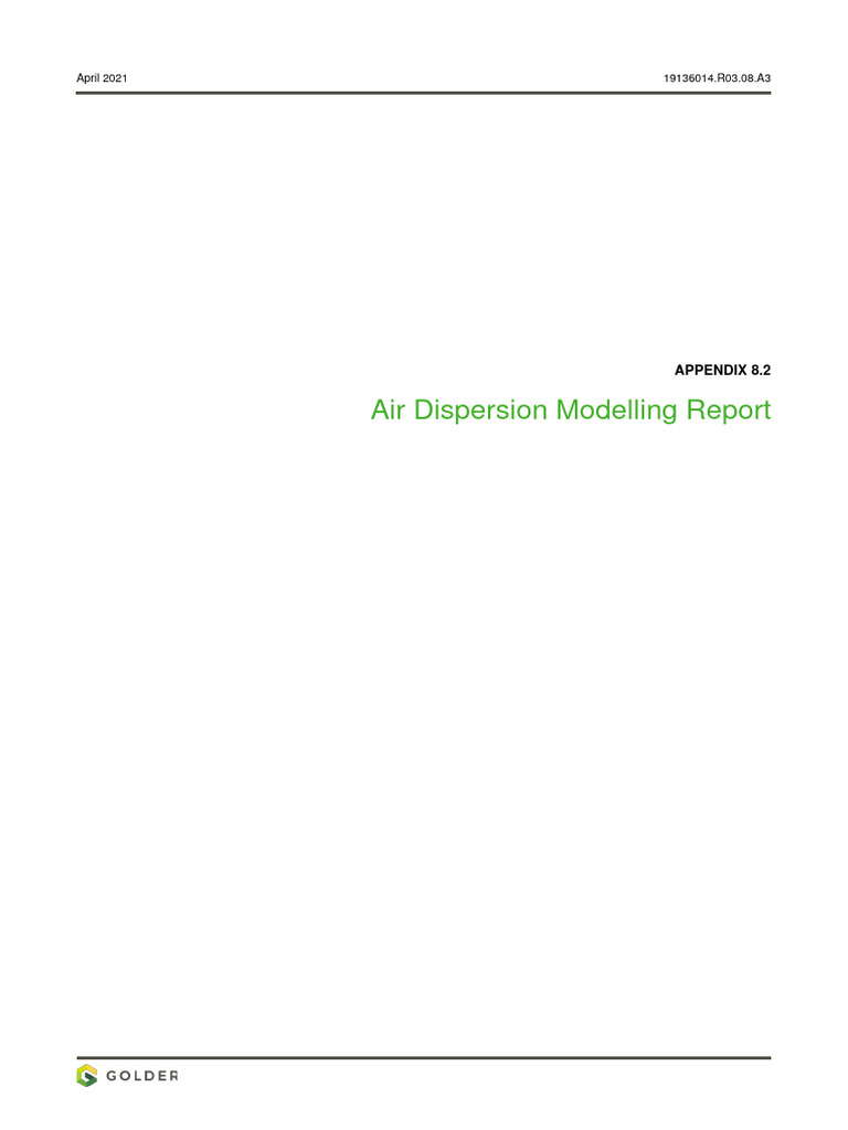 Chapter 8 App 8.2 Air Dispersion Modelling Report | Download Free PDF ...