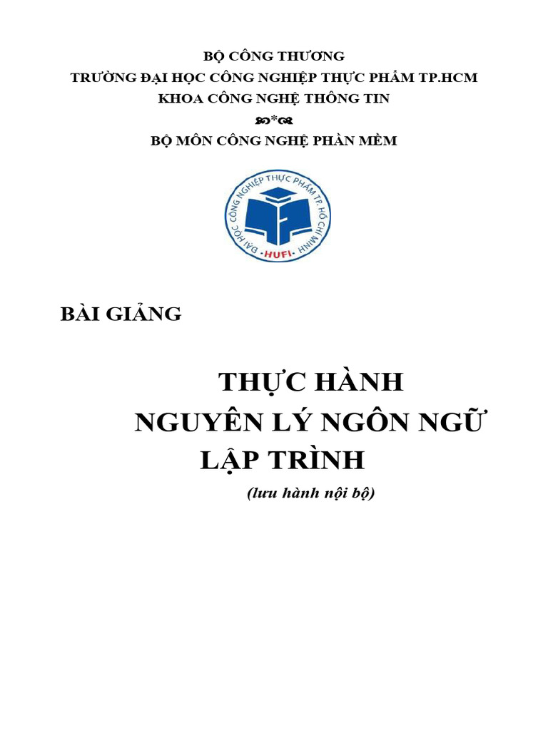 Bai Giang TH NLNNLT Fit-Hufi 2022 | PDF