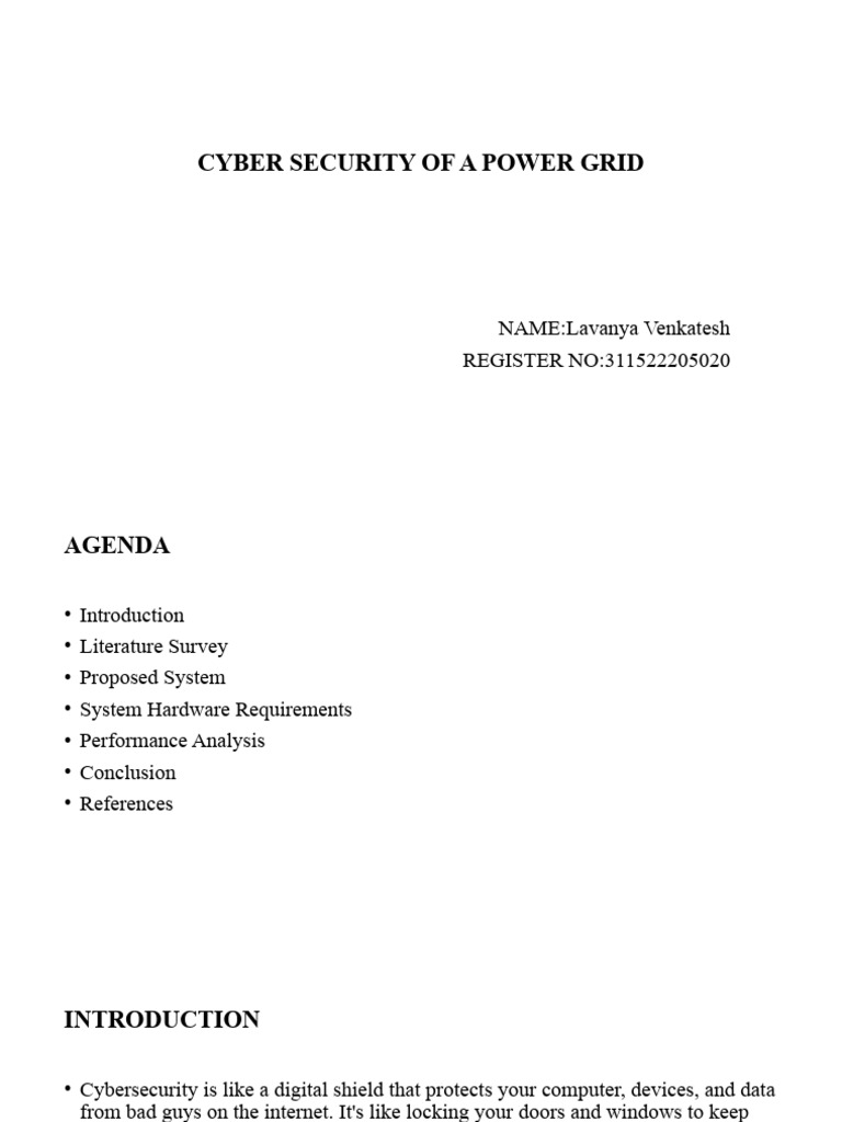 Cyber Security of A Power Grid | PDF | Security | Computer Security