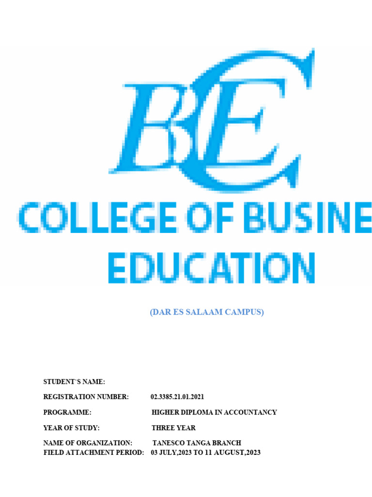 Cbe Tanesco Field Report 2023 | PDF | Electric Power Distribution | Cheque