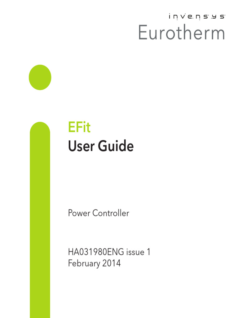 Eurotherm EFit User Guide | PDF | Occupational Safety And Health ...