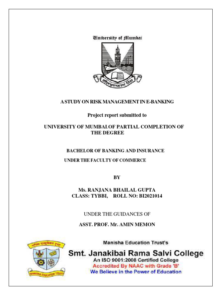 Risk Management In E Banking Download Free Pdf Banks Banking