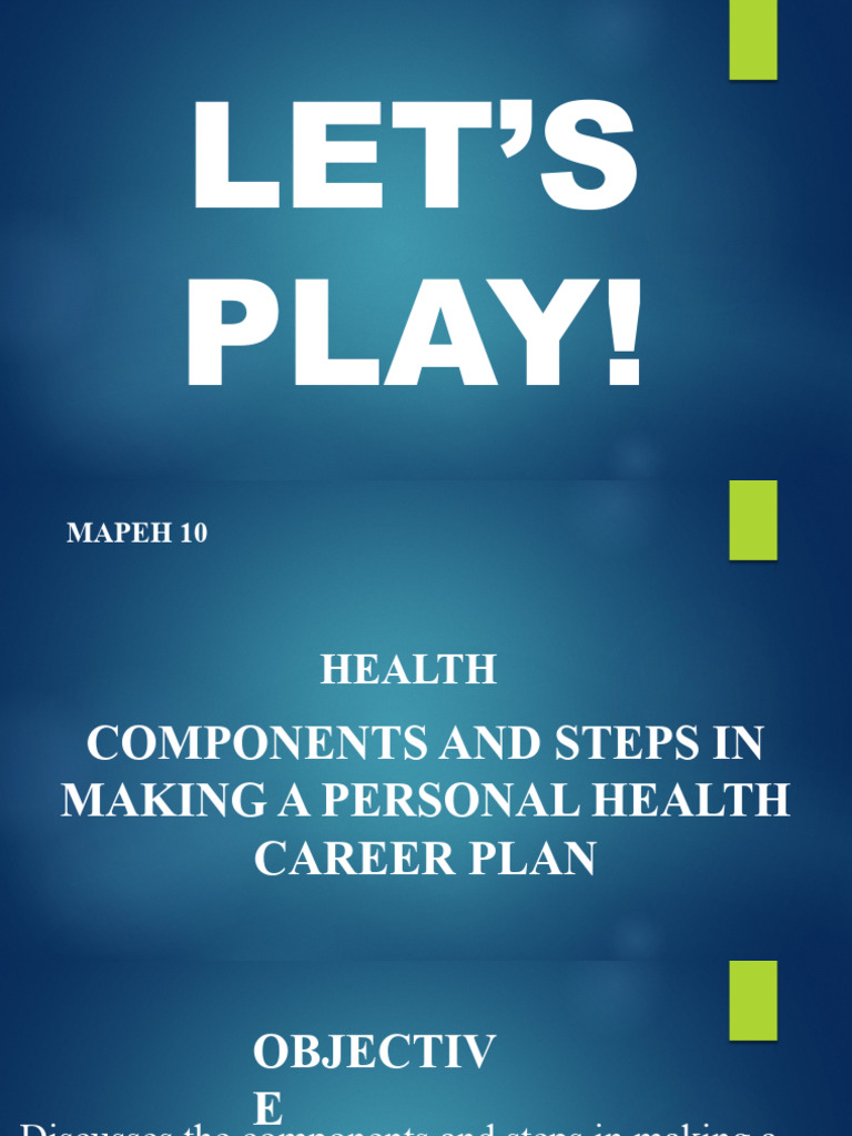 HEALTH 10 (Health Career Plan) Power Point | PDF | Decision Making ...