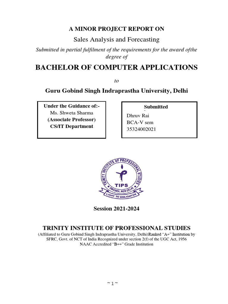 Minor Project Report By-Dhruv Rai | PDF | Pie Chart | Feasibility Study