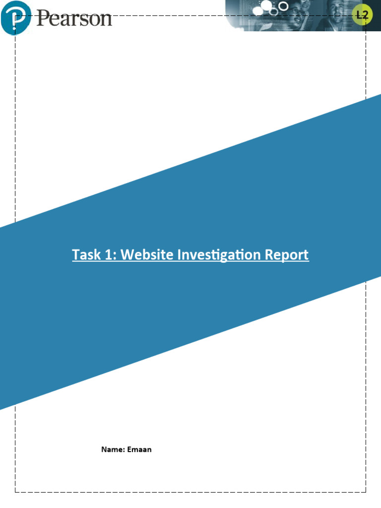 Task 1 - Report Template | PDF | Websites | Brand