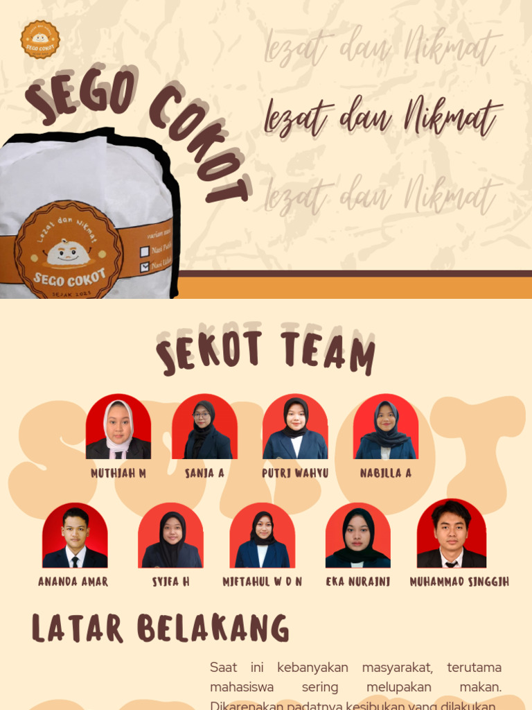 Sego Cokot - Kelompok 1 | PDF