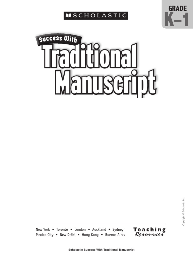 Scholastic Success With Traditional Muscript Grade K-1 | PDF | Planets ...